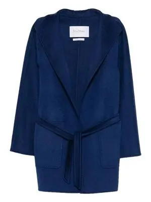 Max Mara Oversized Cashmere Coat - Blue