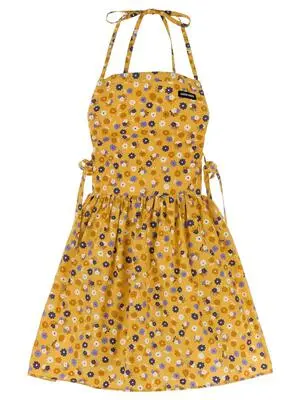 Miu Miu MIU MIU Printed Poplin Mini Dress Multicolor