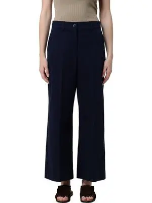 Max Mara Cotton Trousers - Blue