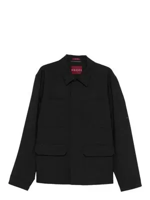 Gucci Wool Shirt Jacket - Gray