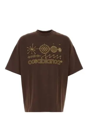 Casablanca Cotton Oversize T-shirt - Brown