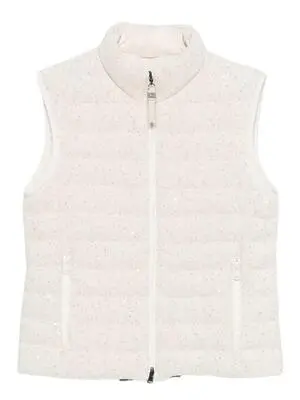 Brunello Cucinelli Sequined Vest - Brown