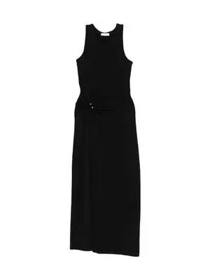 Rabanne PACO RABANNE Sleeveless Ring Detail Dress Black