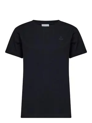 Isabel Marant Étoile Cotton Jersey Logo T-shirt - Multicolor