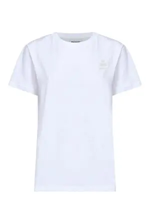 Isabel Marant Étoile ISABEL MARANT ETOILE Cotton Jersey Logo T-Shirt Multicolor
