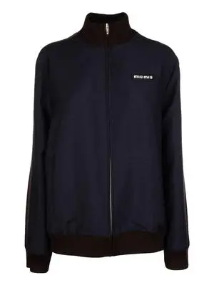 Miu Miu Logo Bomber Jacket - Multicolor