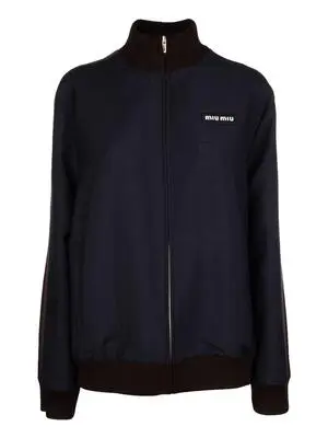 Miu Miu Logo Bomber Jacket - Multicolor
