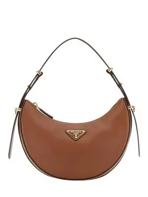 Prada Leather Tote Bag - Brown