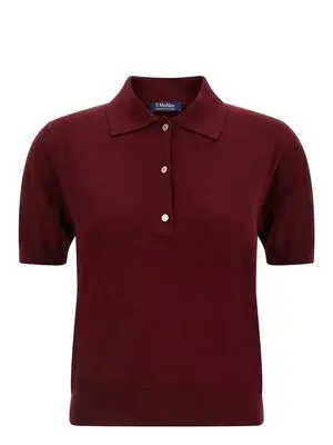 Max Mara Max Mara 'S Women 'Pomposa' Knit Polo Shirt Multicolor