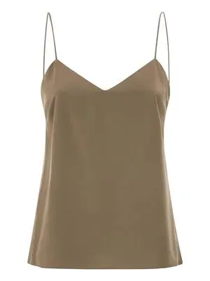 Max Mara Silk Canvas Top - Multicolor