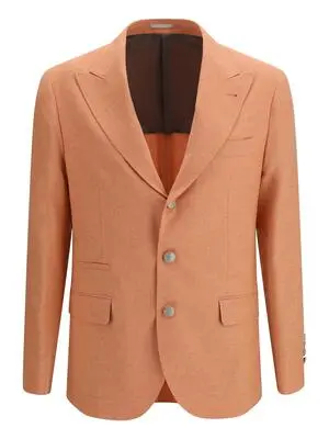 Brunello Cucinelli Deconstructed Blazer - Orange