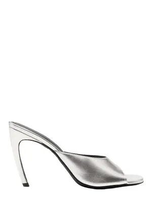 Attico Metallic High Heel Shoes - Silver
