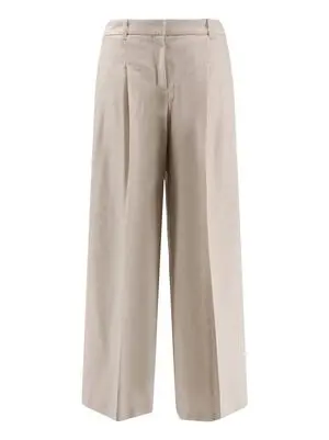 BOSS Recycled Wool Blend Trousers - Multicolor
