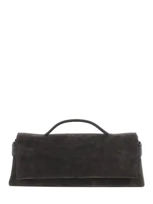 Brunello Cucinelli Suede Clutch With Side Details - Multicolor