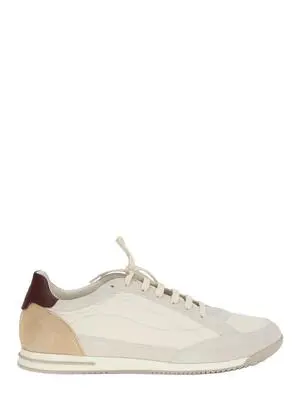 Brunello Cucinelli Suede And Leather Sneakers - Multicolor
