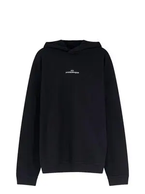 MAISON MARGIELA Cotton Sweatshirt With Front Embroidered Logo - Black