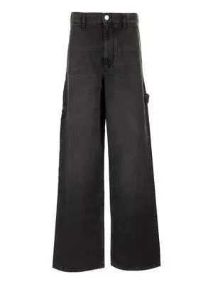 Isabel Marant Étoile Solene Workwear Jeans - Black