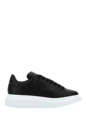 Alexander McQueen Leather Sneakers - Black