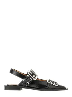 GANNI GANNI Buckled Flat Shoes Multicolor