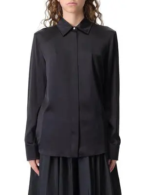 Max Mara MAX MARA STUDIO Classic Collar Long Sleeve Shirt Black