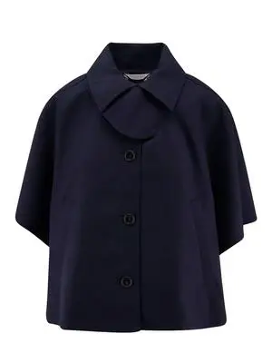 Max Mara Cotton Cape - Multicolor