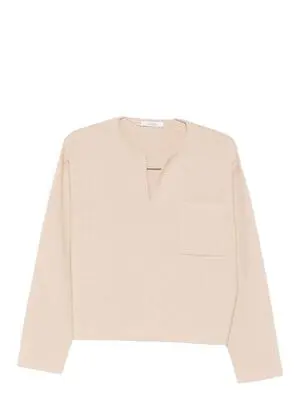 Max Mara V-neck Sweater In Cashmere Wool - Multicolor