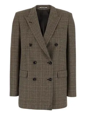 Tagliatore Jasmine Double-breasted Wool Blazer - Brown