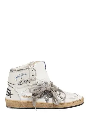 GOLDEN GOOSE Sky Star Leather Sneakers - Multicolor