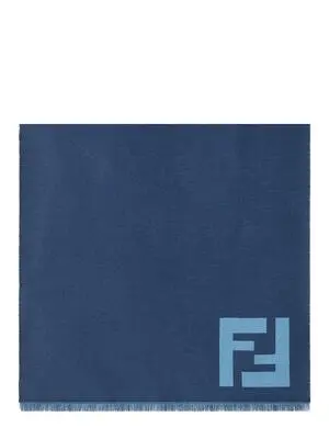 Fendi Sciarpa Logo Ff - Blue