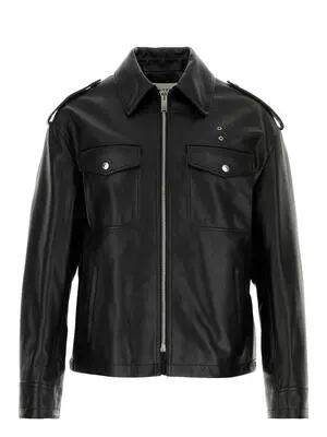 Alexander McQueen Leather Jacket - Black