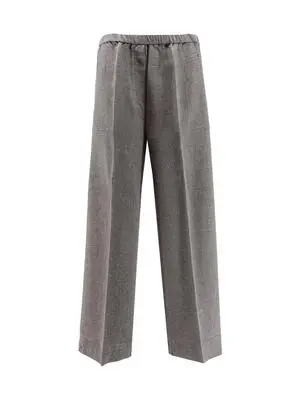 TOTEME Viscose Trousers - Multicolor