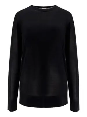TOTEME Lyocell Sweater - Black