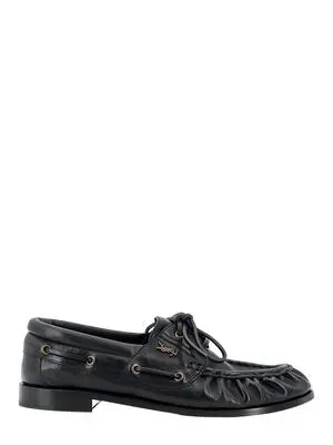 Saint Laurent Le Loafer Bateau Leather Loafers - Multicolor