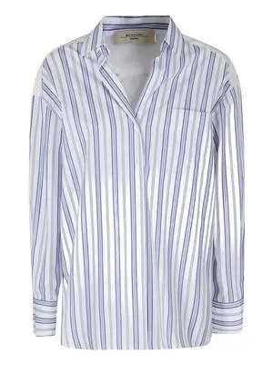 Max Mara Striped Cotton Shirt - Multicolor