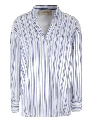 Max Mara Striped Cotton Shirt - Multicolor