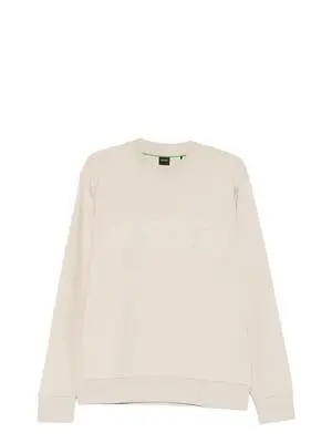 BOSS Embossed Logo Sweatshirt - Cream