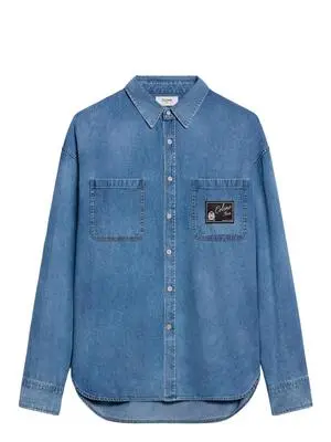 Celine Loose Denim Shirt - Multicolor