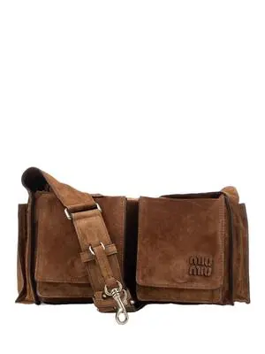 Miu Miu Suede Cross Body Bag - Multicolor