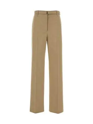 Prada Straight Cotton Trousers - Multicolor