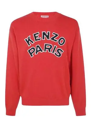 Kenzo Embroidered Logo Sweatshirt - Red