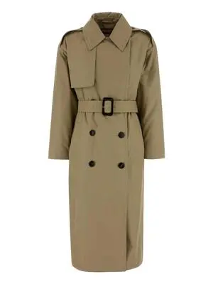 Max Mara Cotton Trench Coat - Brown