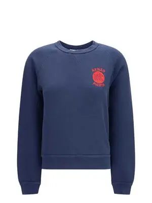 Kenzo Emblem Embroidered Sweatshirt - Blue