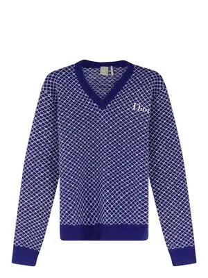 Dior Wool Sweater With Bicolor Pattern - Multicolor