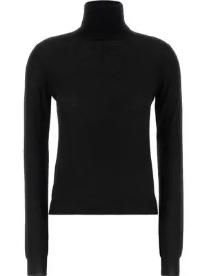 Prada Virgin Wool Turtleneck Sweater - Black