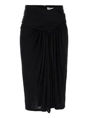 Saint Laurent Ruched Skirt - Multicolor