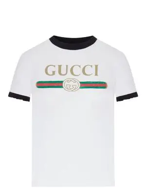 Gucci Printed Cotton Jersey T-shirt - Multicolor