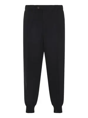 LANVIN Virgin Wool Track Pants - Black