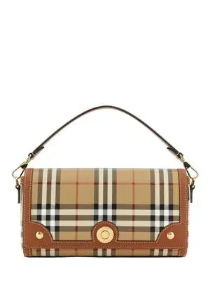 Burberry Printed Canvas And Leather Note Handbag - Multicolor
