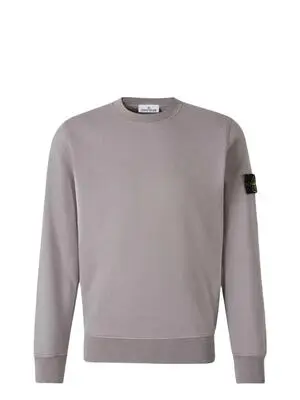 Stone Island Compass Logo Sweatshirt - Gray