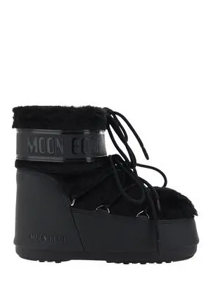Moon Boot Icon Low Faux Fur Boots - Black